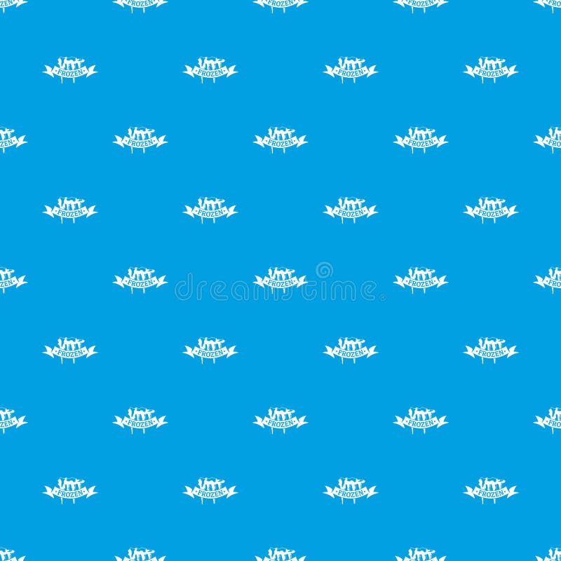 Frozen Pattern Vector Seamless Blue Stock Vector - Illustration of gray ...