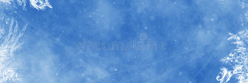 Frozen Pattern on Winter Window. Blue Ice Winter Background, Texture ...