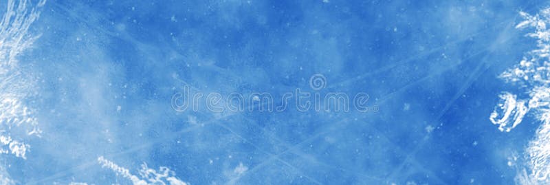 Frozen Pattern on Winter Window. Blue Ice Winter Background, Texture ...