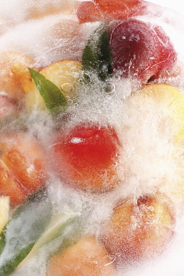 Frozen Peaches Block Ice Stock Photos - Free & Royalty-Free Stock ...