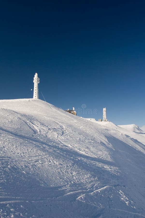 Frozen peaks stock image. Image of season, sunshine, sunny - 11371641