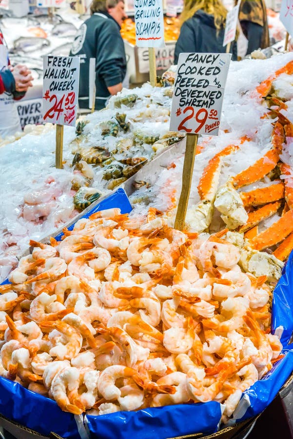 Frozen peeled shrimp stock photo. Image of chill, frozen - 57152422