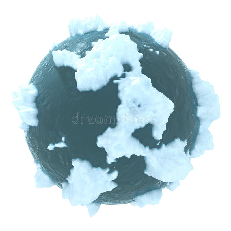 Frozen planet stock illustration. Illustration of snow - 18152694