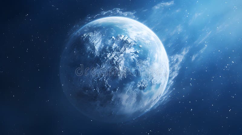 Frozen Planet Earth. Global Cooling Concept. Stock Image - Image of ...