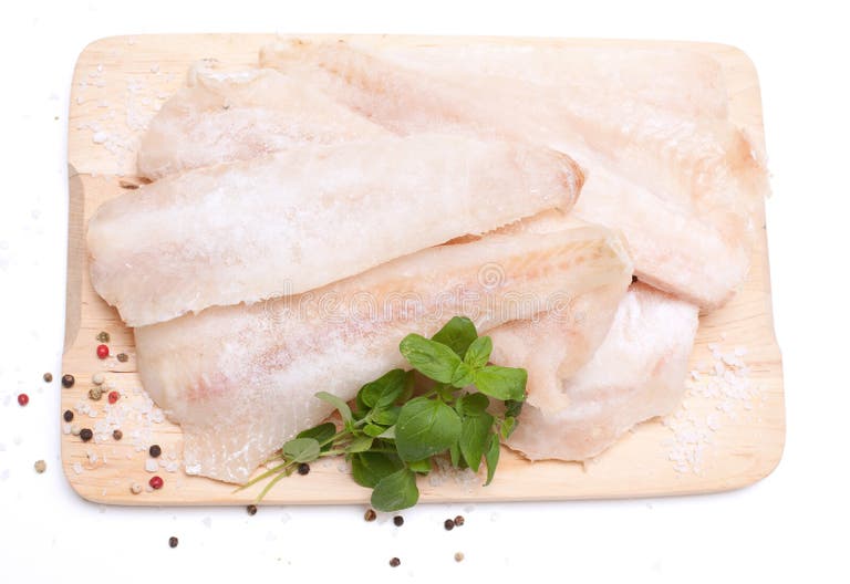 Frozen Pollock (pallock) and Spices Stock Image - Image of herb, life ...