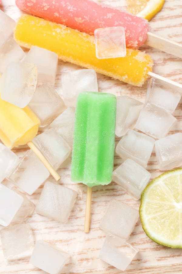 Frozen popsicles stock photo. Image of delicious, close - 148634182