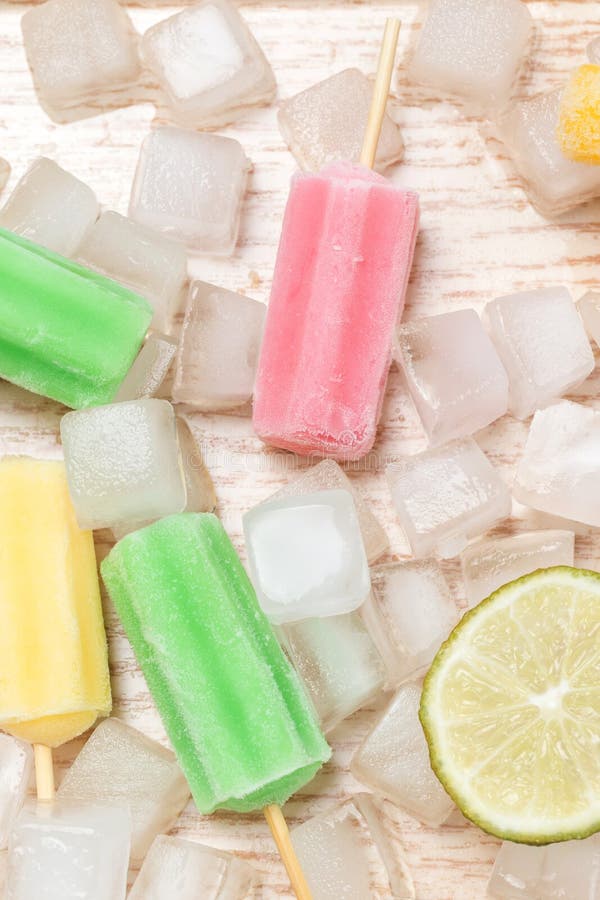 Frozen popsicles stock photo. Image of snack, delicious - 148634418