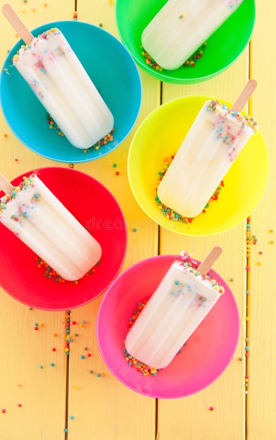 Frozen Popsicles with Sprinkles Stock Image - Image of colors ...