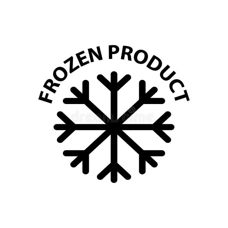 Frozen Product Icon, Keep Frozen Packaging Symbol Stock Vector ...