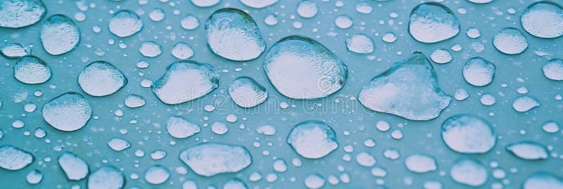 Frozen Rain Droplets Create Intricate Patterns on a Vibrant Background ...