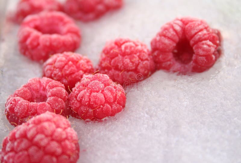 Frozen Raspberries stock image. Image of berry, chill, raspberries - 603139