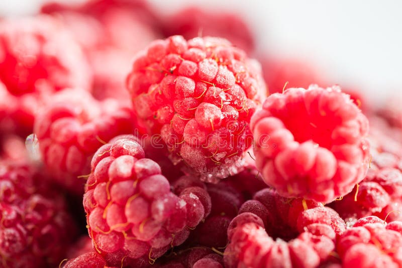 Frozen raspberry berries stock photo. Image of frozen - 50860854