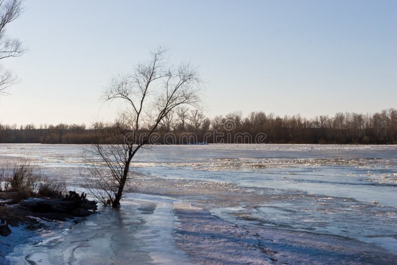 Frozen river stock photo. Image of view, snow, outdoor - 11770222