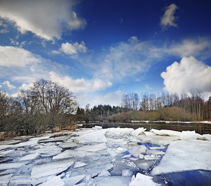 Frozen river stock photo. Image of coldness, melt, frost - 21557218