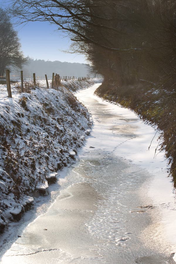 Frozen river stock image. Image of february, water, frosty - 23259723