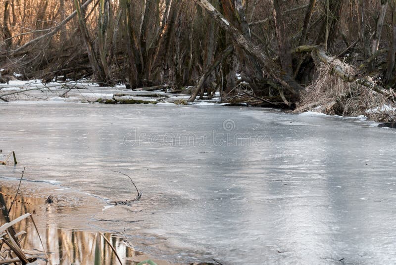 Frozen river stock photo. Image of outdoor, forrest, frozen - 29096026