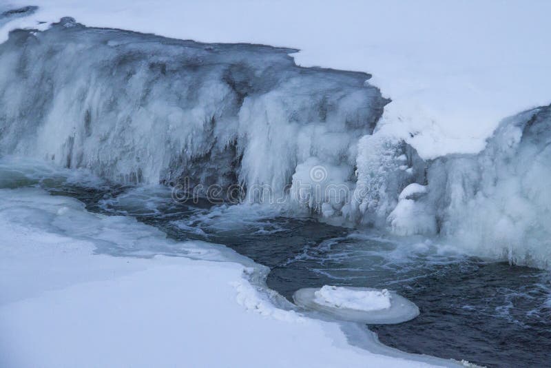 Frozen river stock photo. Image of nature, winter, scene - 95092488