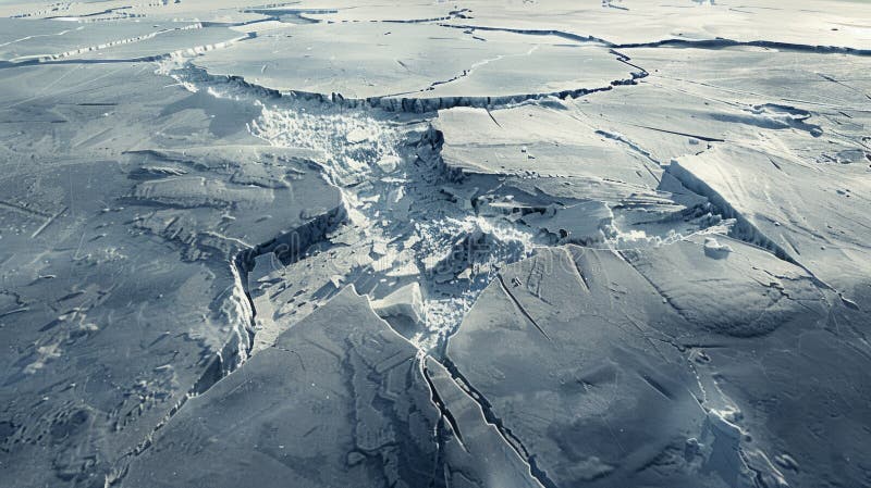 Frozen River in Remote Area Stock Photo - Image of environmental ...
