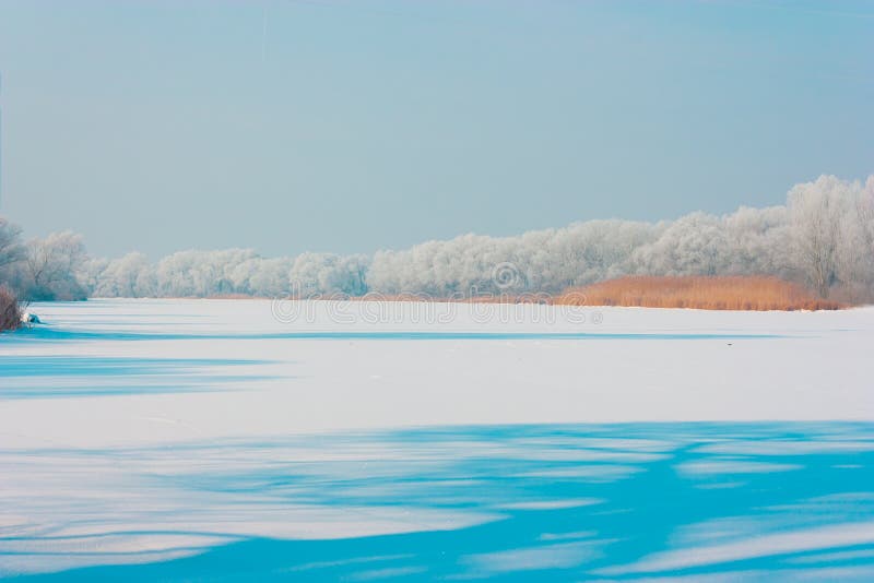 Frozen river stock image. Image of cold, outdoors, environment - 60325479