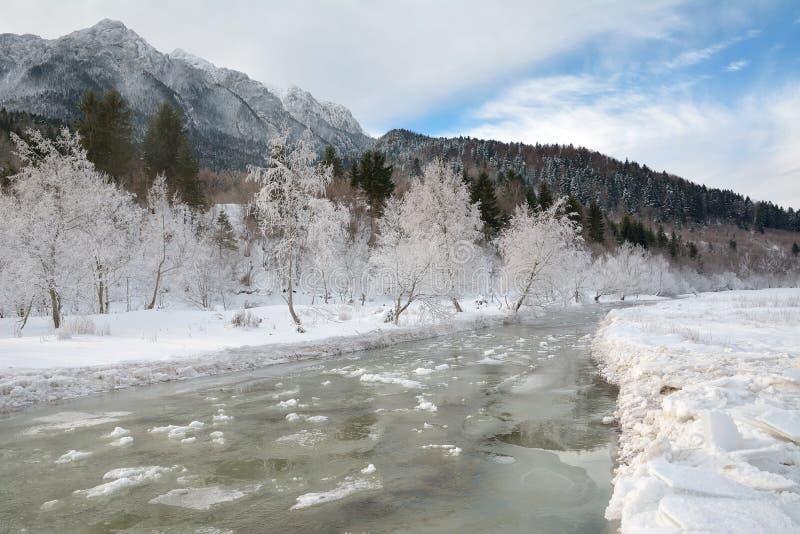 Frozen river stock image. Image of frosty, cool, scenery - 84114547