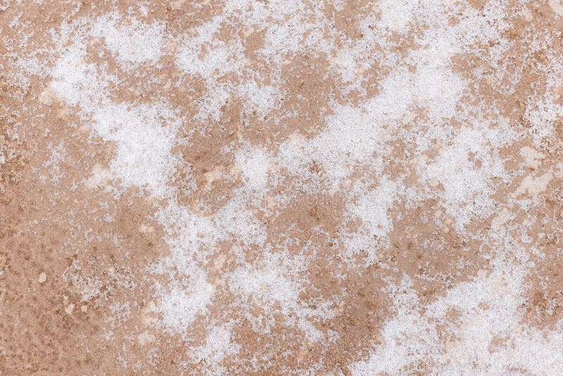 Frozen Sand Covered with Thin Ice Layer, Beach Ground Texture Stock ...