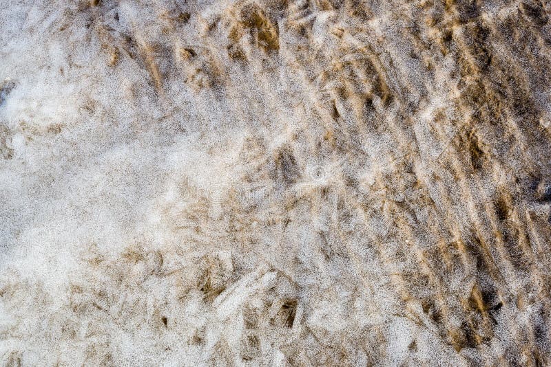 Frozen Sand with Ice Blocks Stock Photo - Image of landscape, natural ...