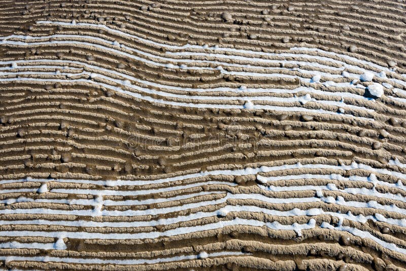 Frozen Sand with Ice Blocks Stock Image - Image of europe, background ...