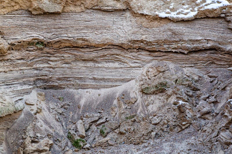 Frozen sand pit stock photo. Image of rocks, beautiful - 205270030