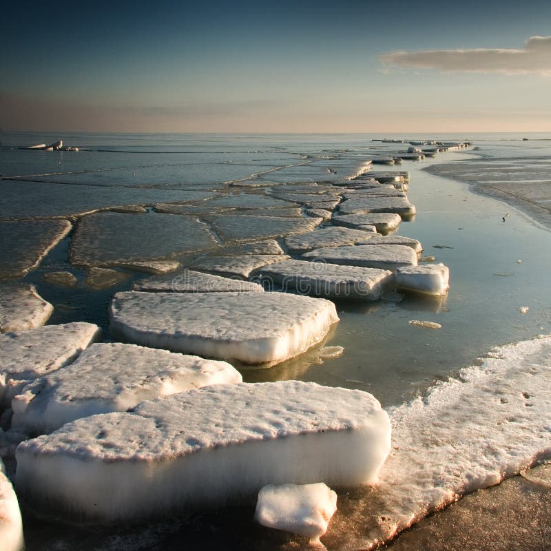 Frozen sea stock photo. Image of snow, environment, scandinavia - 21244928