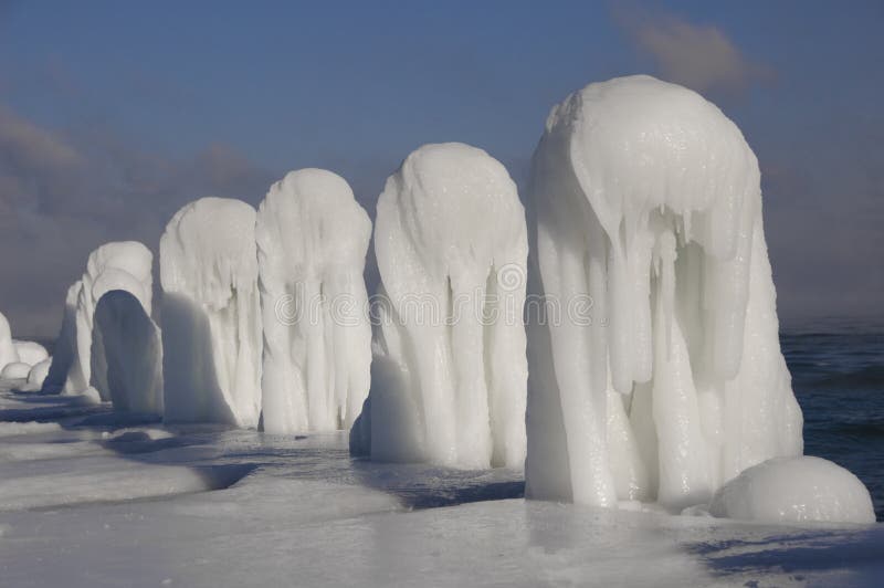 Frozen sea stock photo. Image of breakwater, outdoor - 16800392
