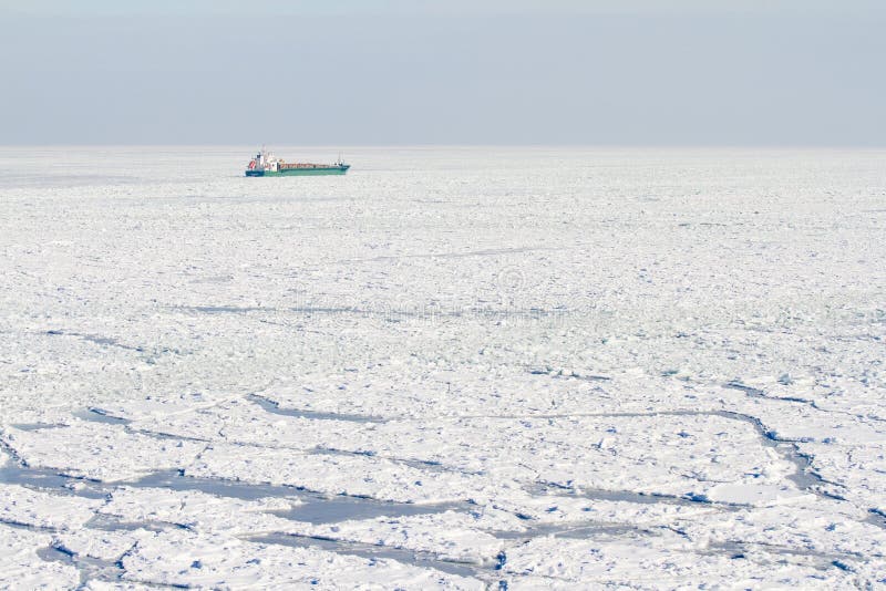 Frozen sea stock image. Image of helsinki, transportation - 22835943