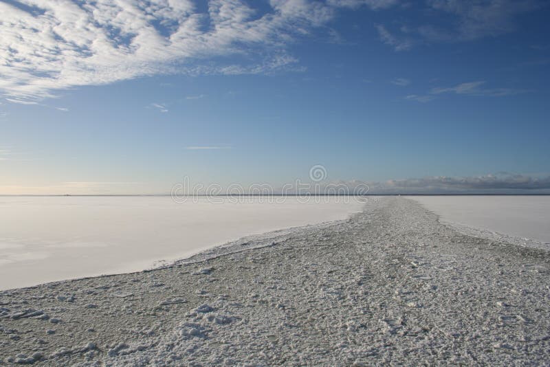 Frozen sea stock image. Image of blue, icebreaker, shipping - 481079