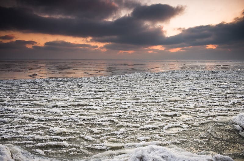 Frozen sea stock photo. Image of environment, cold, gulf - 66193400