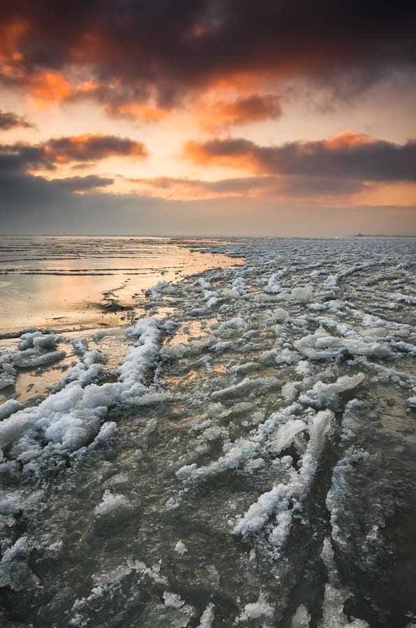 Frozen sea stock image. Image of nature, white, shows - 66193427