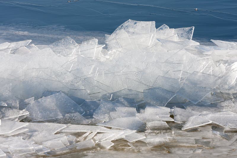 Frozen Sea with Stack of Ice Floes Stock Image - Image of beauty, north ...