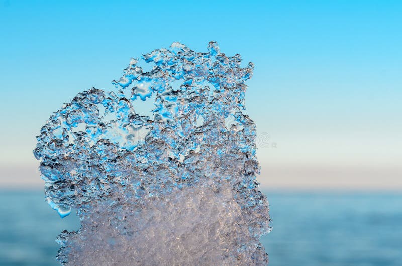 Frozen sea water stock photo. Image of translucent, solid - 82569222