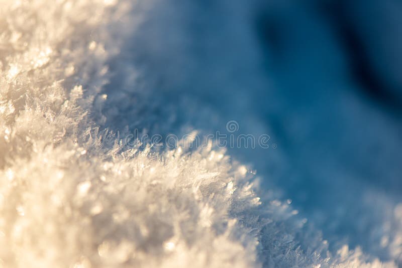 Frozen Snow Flakes Close Up Stock Photo - Image of frozen, desktop ...