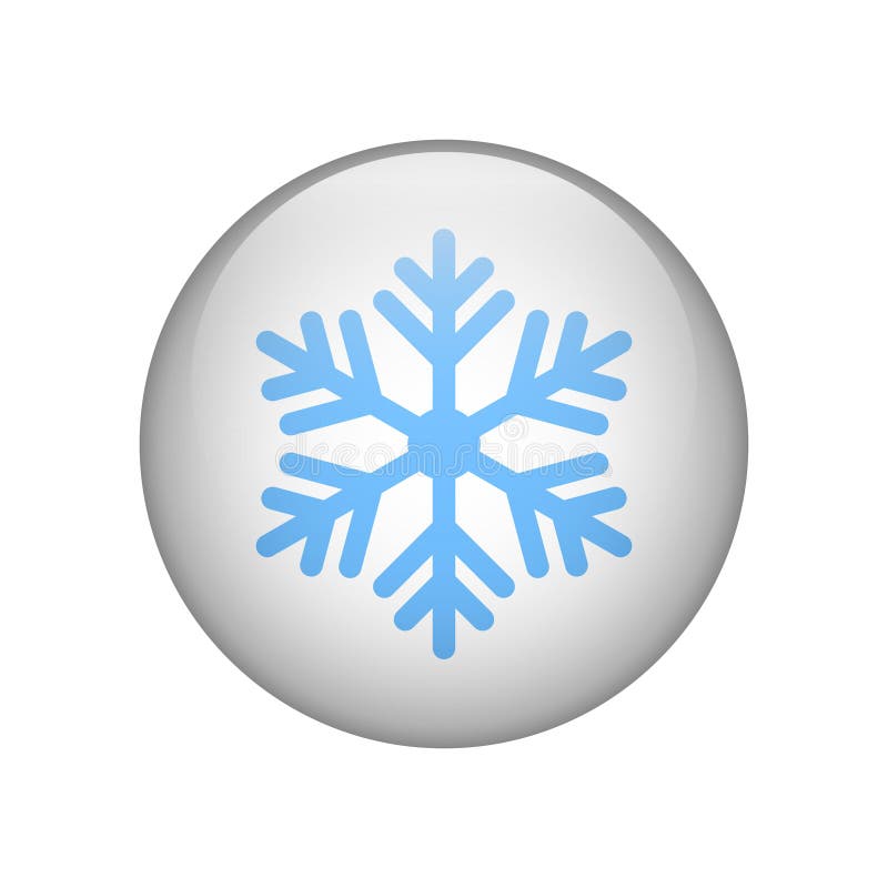 Frozen Snow Icon Isolated on White. Vector Illustration Stock Vector ...