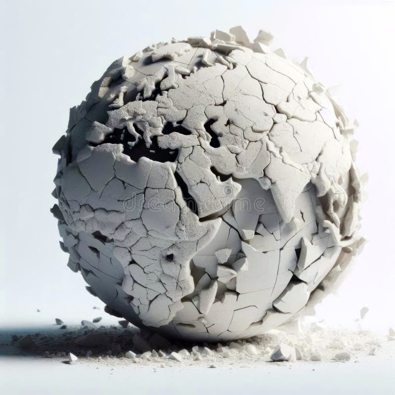 Frozen Snowball Earth Abstract Stock Illustration - Illustration of ...