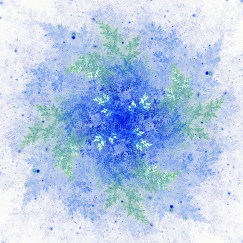 Frozen Snowflake, Christmas Winter Theme Stock Illustration ...