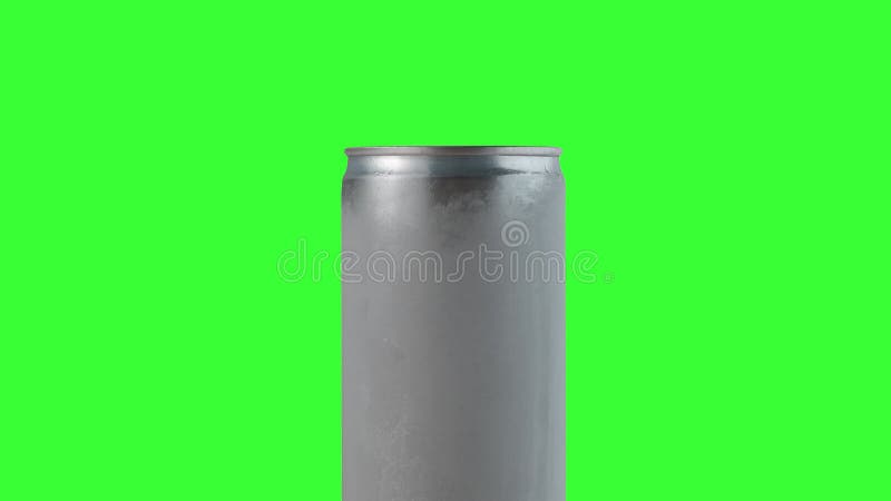 Frozen Soda Can Thaws in Stop Motion on Green Background Stock Footage ...