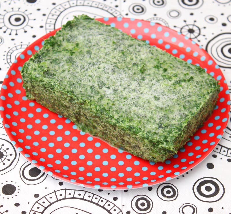 Frozen Spinach stock photo. Image of grass, frozen, food - 61485324