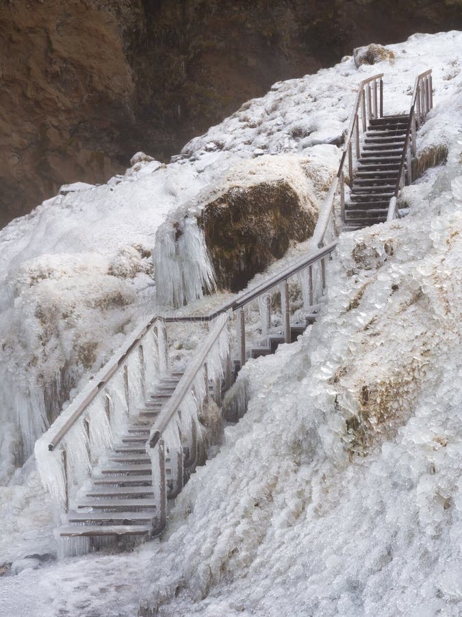 Frozen stairs stock image. Image of polar, frost, snow - 23814891