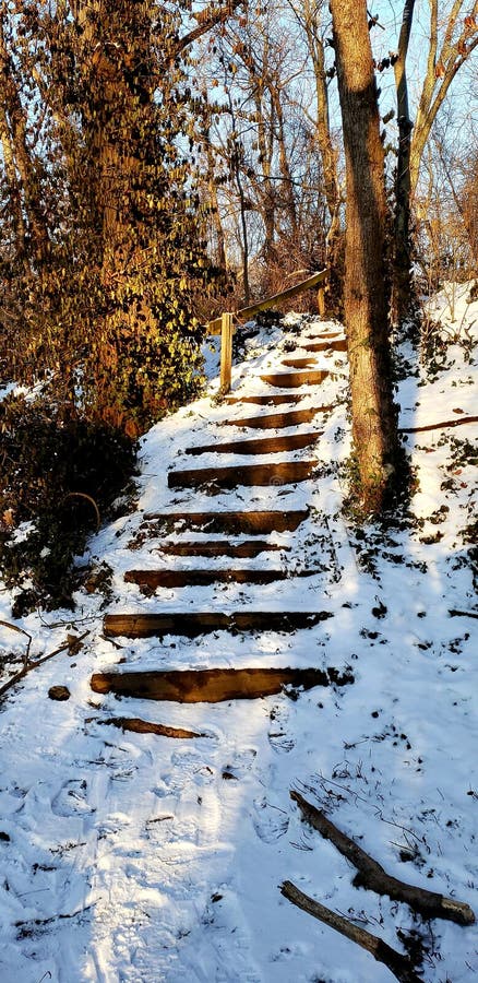 The frozen stairs stock image. Image of stairs, frozen - 137470959