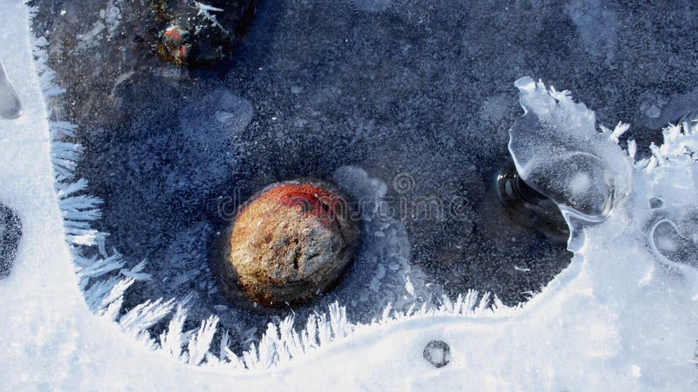 Frozen Stone stock image. Image of crystals, flow, border - 7704541