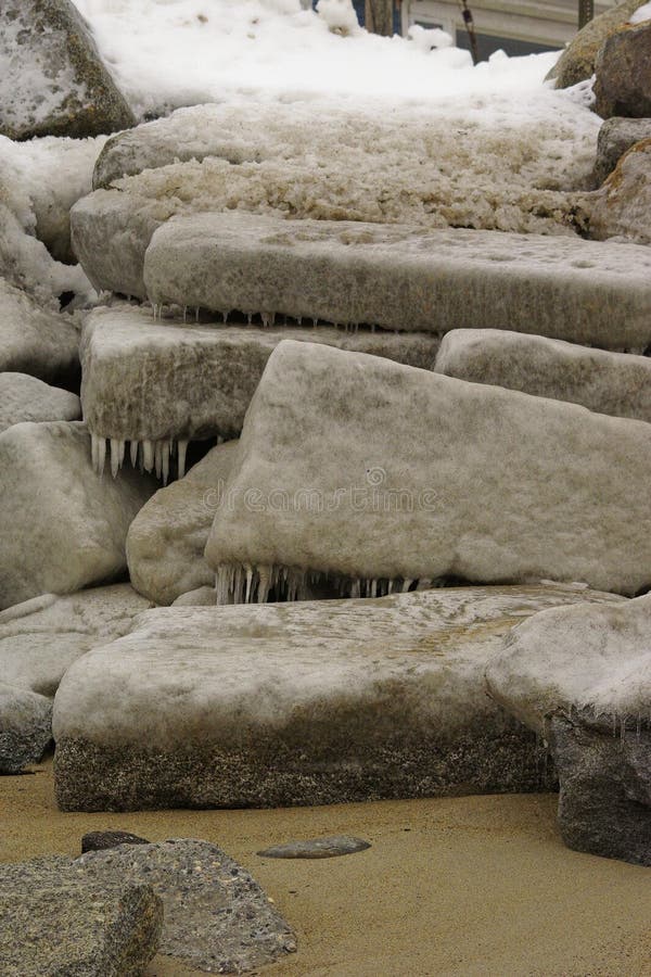 Frozen stone path stock image. Image of cold, snow, path - 26672323