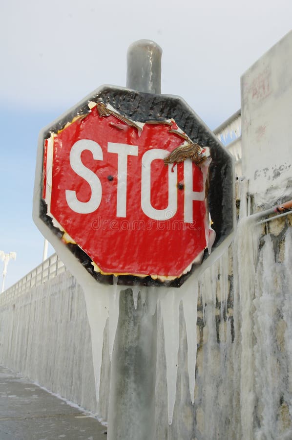 Frozen bus stop stock image. Image of station, transport - 34984831