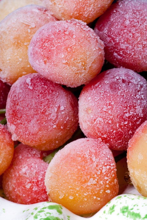 Frozen sweet cherry. stock photo. Image of shiny, color - 14972692