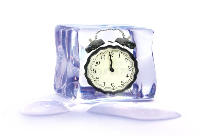 Frozen time stock illustration. Illustration of clock - 5407115