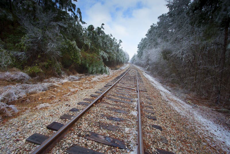 Frozen tracks stock photo. Image of rust, blue, forest - 50677318